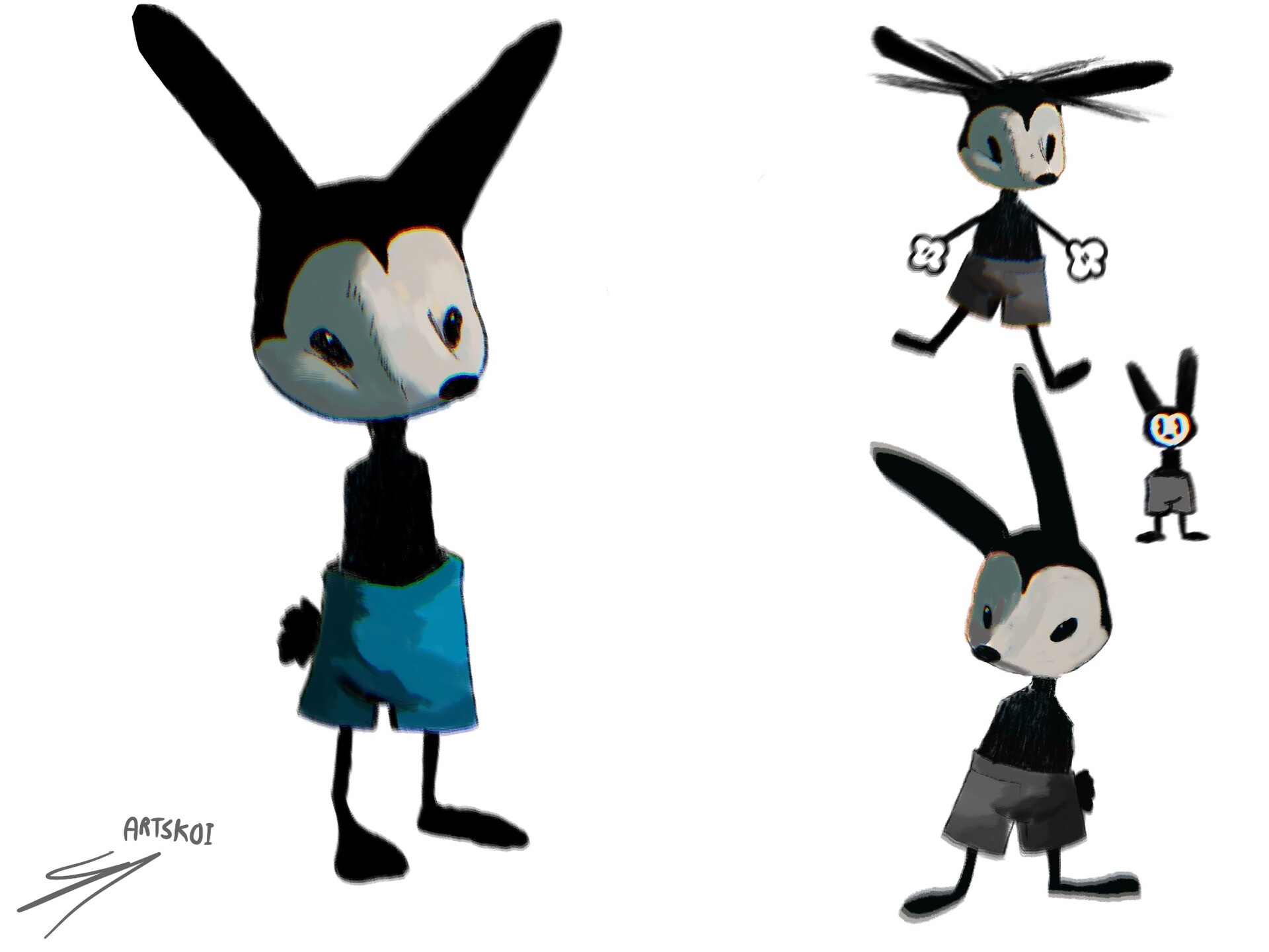 ArtStation - Oswald Character Design