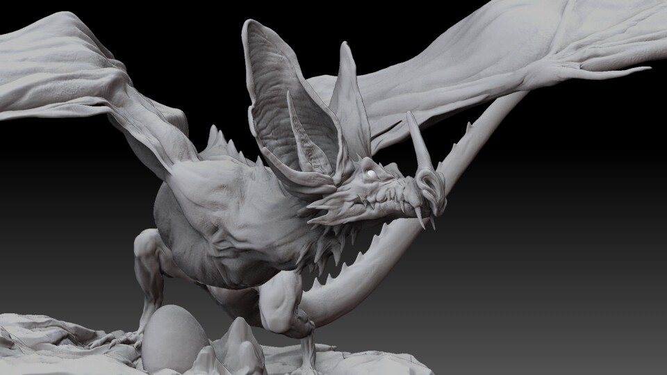 ArtStation - Little Bat Dragon (Sculpt Ver.)