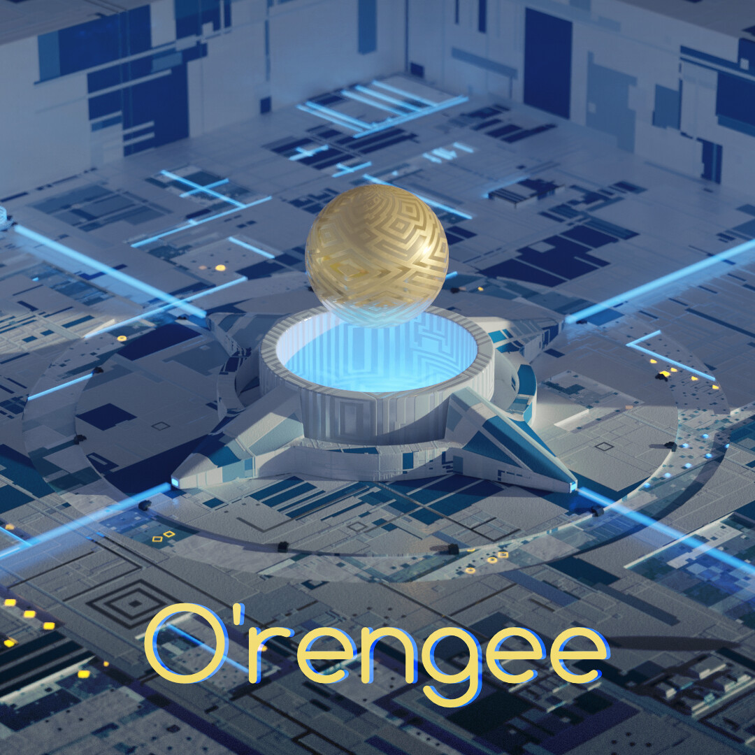 ArtStation - |O'rengee| 3D abstract cityscape