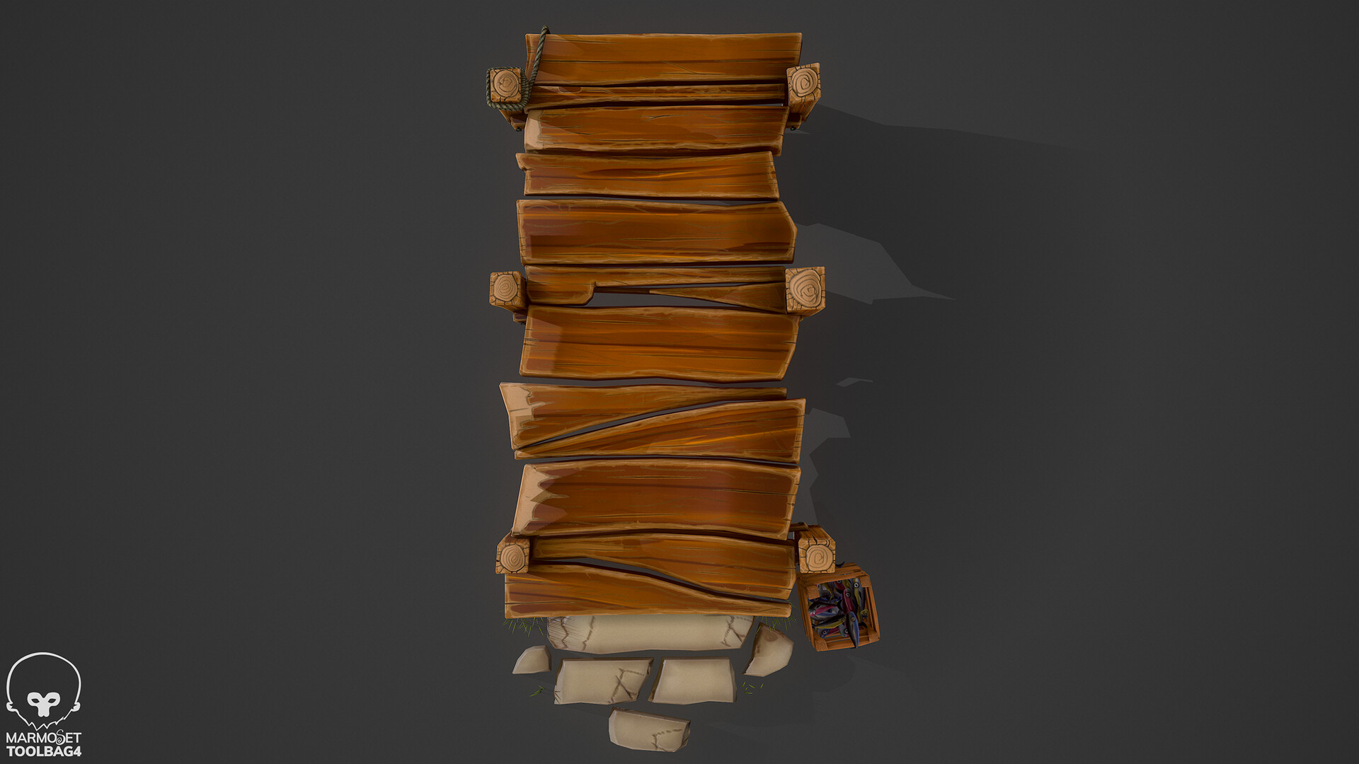 Alex Miranda - Cartoon Wooden Pier Prop