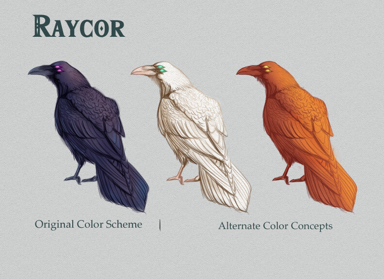 ArtStation - Raycor - Bird From - Colo Variants