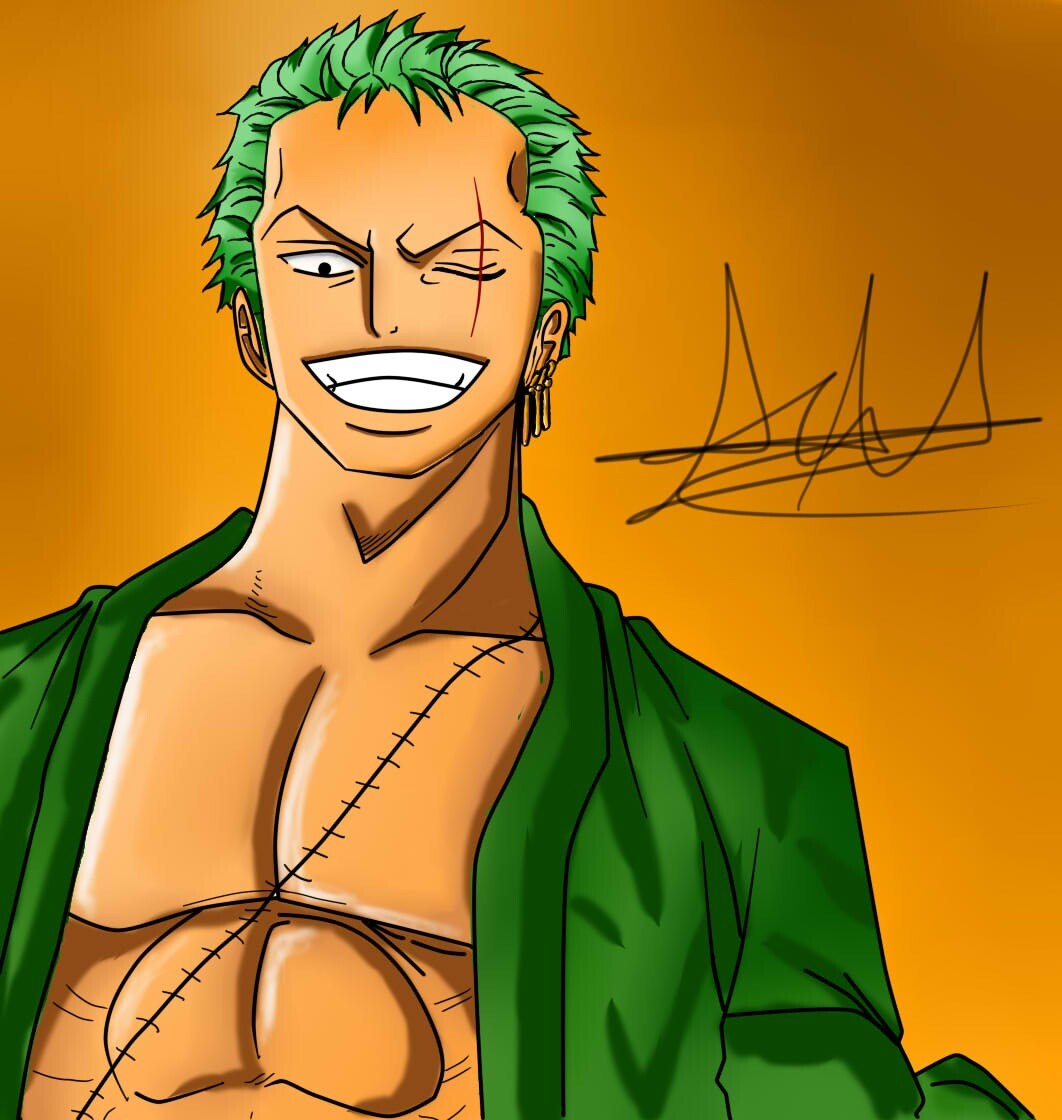 ArtStation - Roronoa Zoro - LineWork