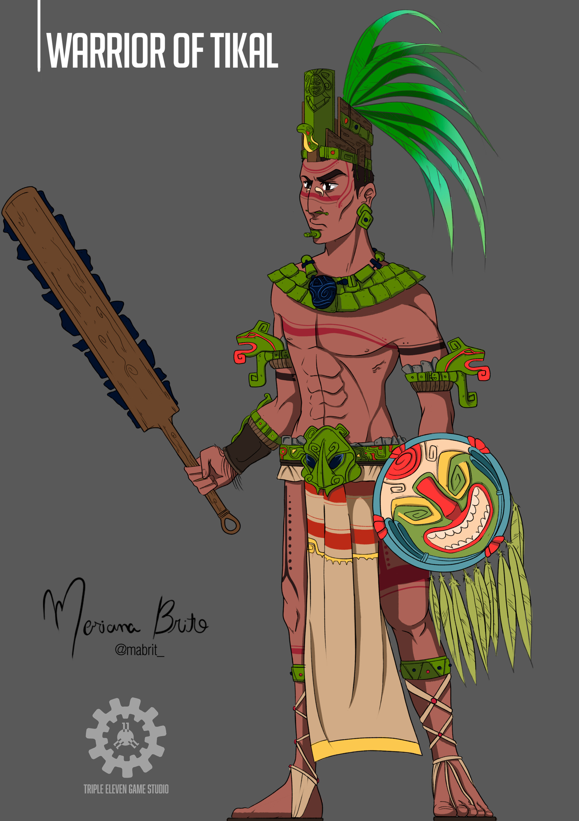 ArtStation - Warrior of Tikal