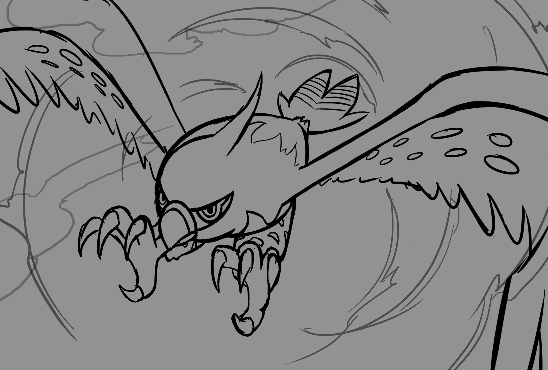 talonflame coloring page