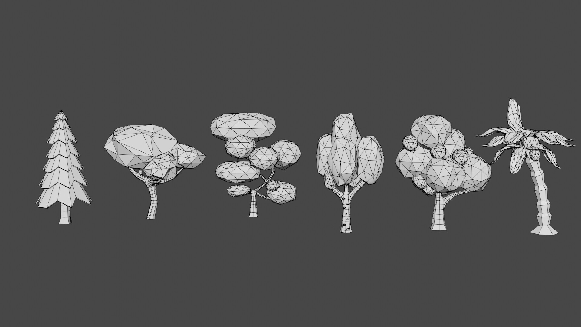 ArtStation - Trees Pack (low poly)