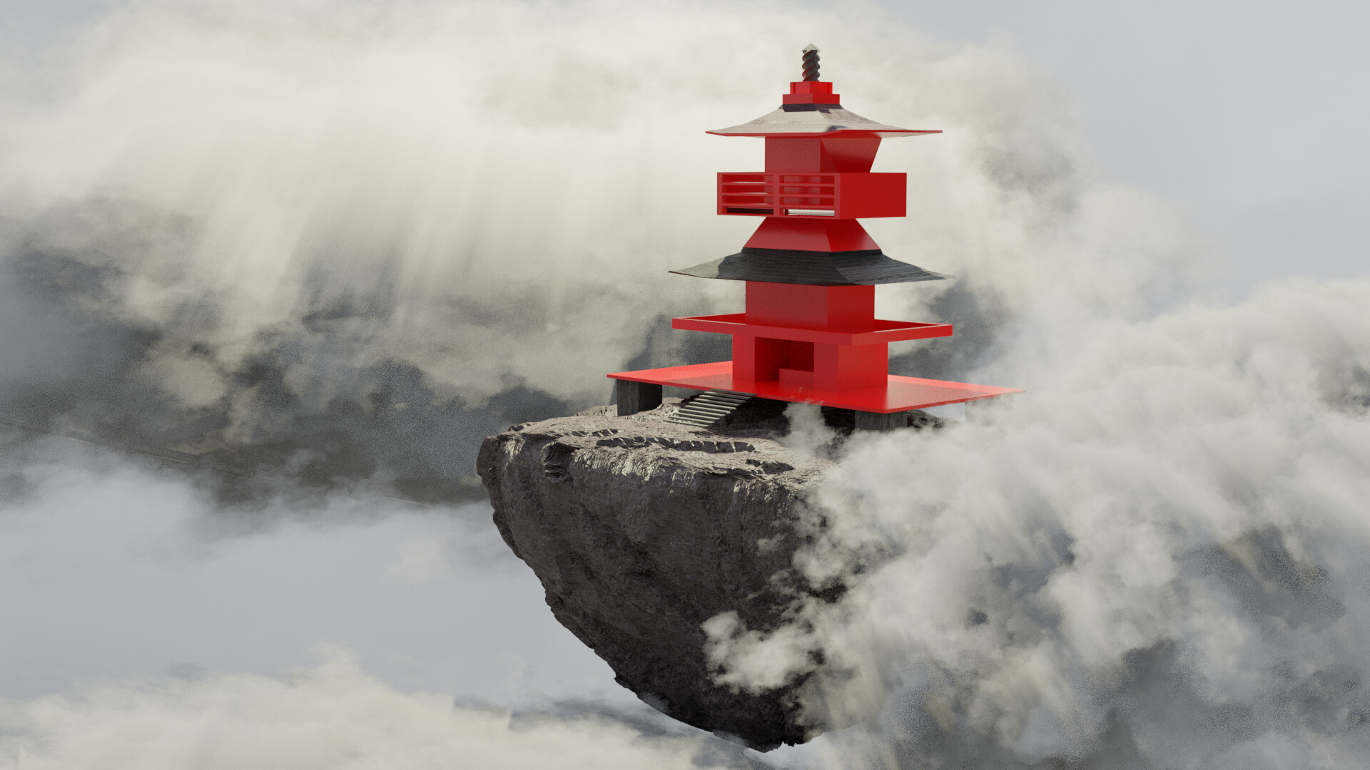 ArtStation - High-Grounds Temple Rock