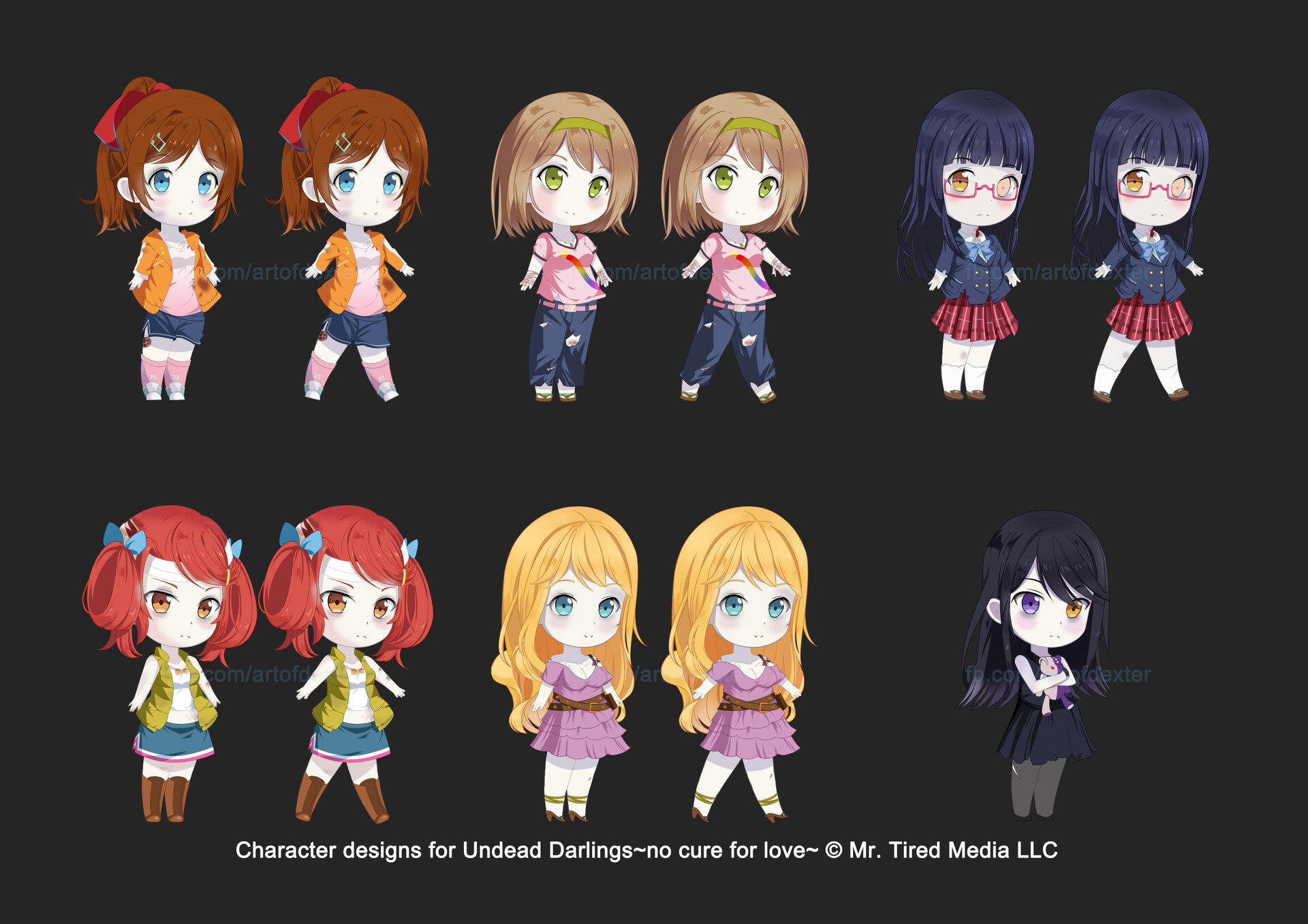 ArtStation - Undead Darlings - Chibi