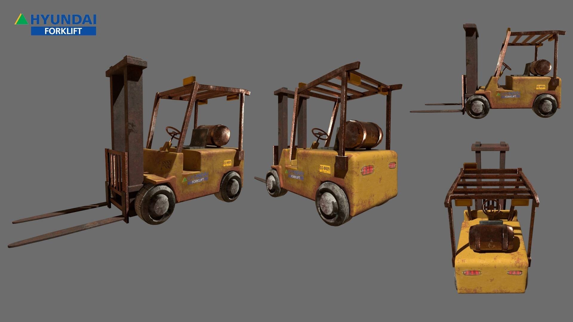 ArtStation - Hyundai Forklift