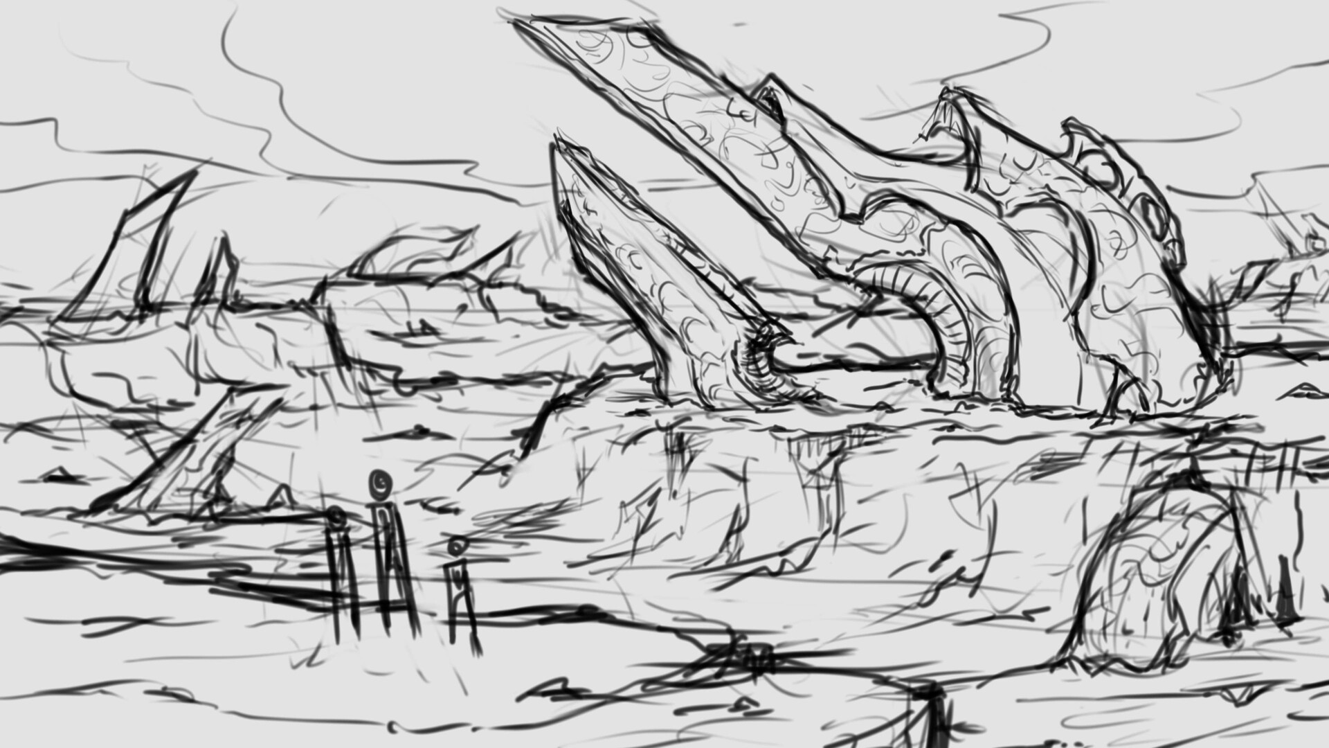 ArtStation - line work environment 01