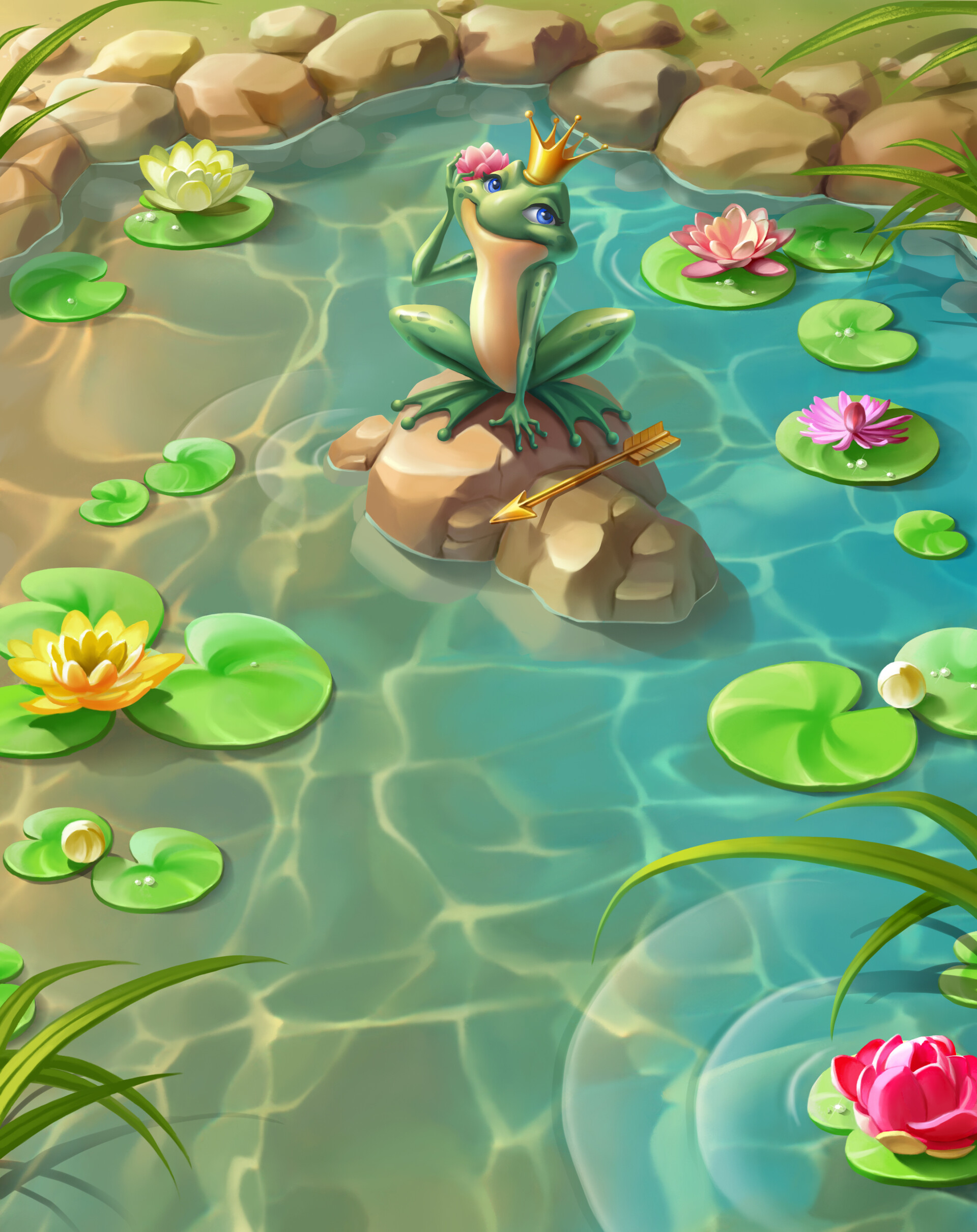 ArtStation - frog princess