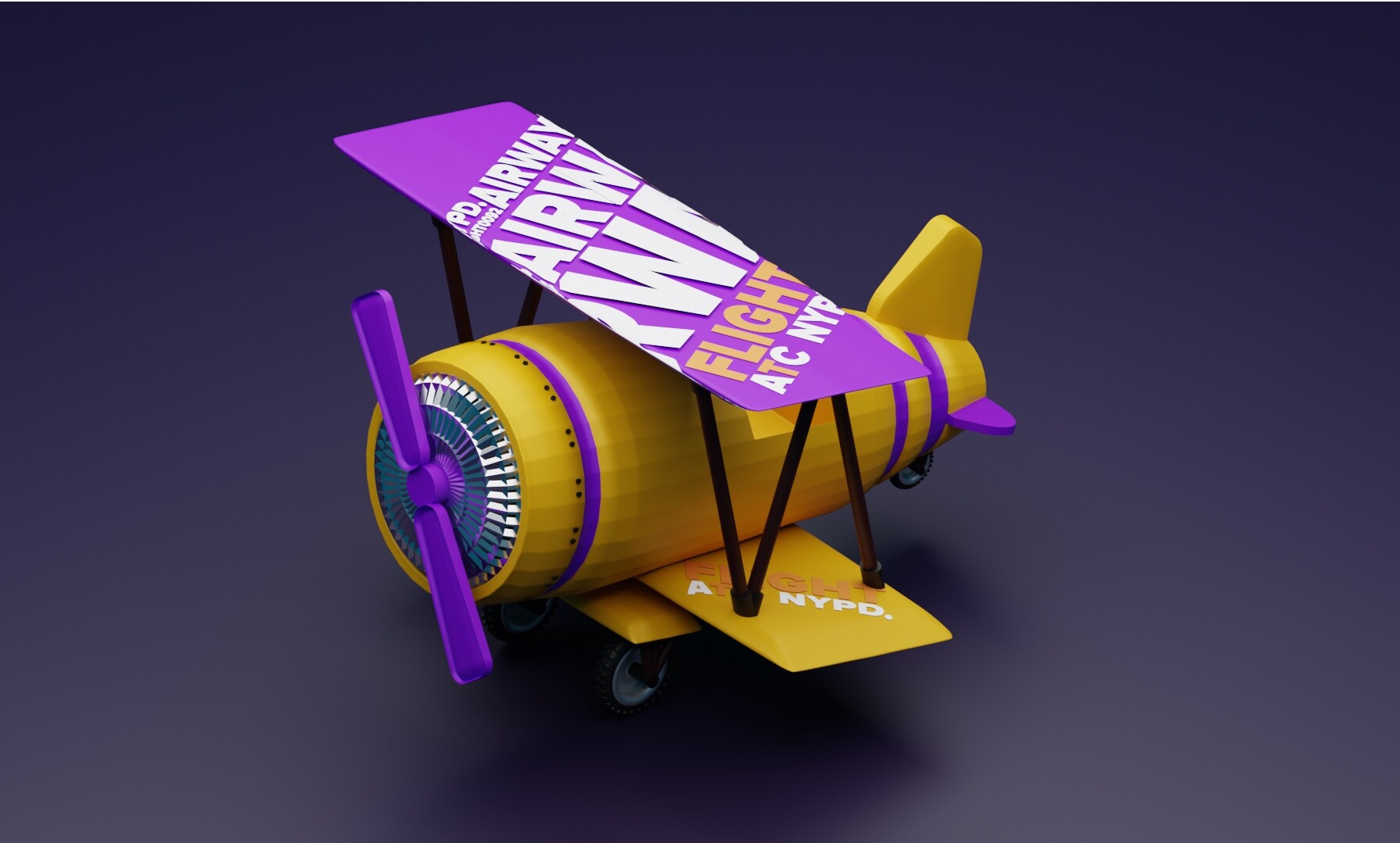 ArtStation - Toy themed plane