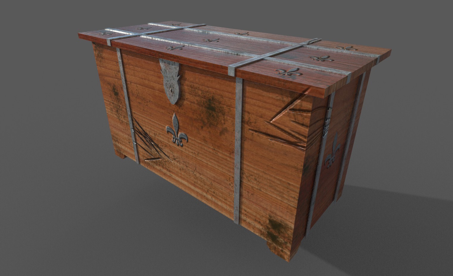 ArtStation - Wooden Chest Render