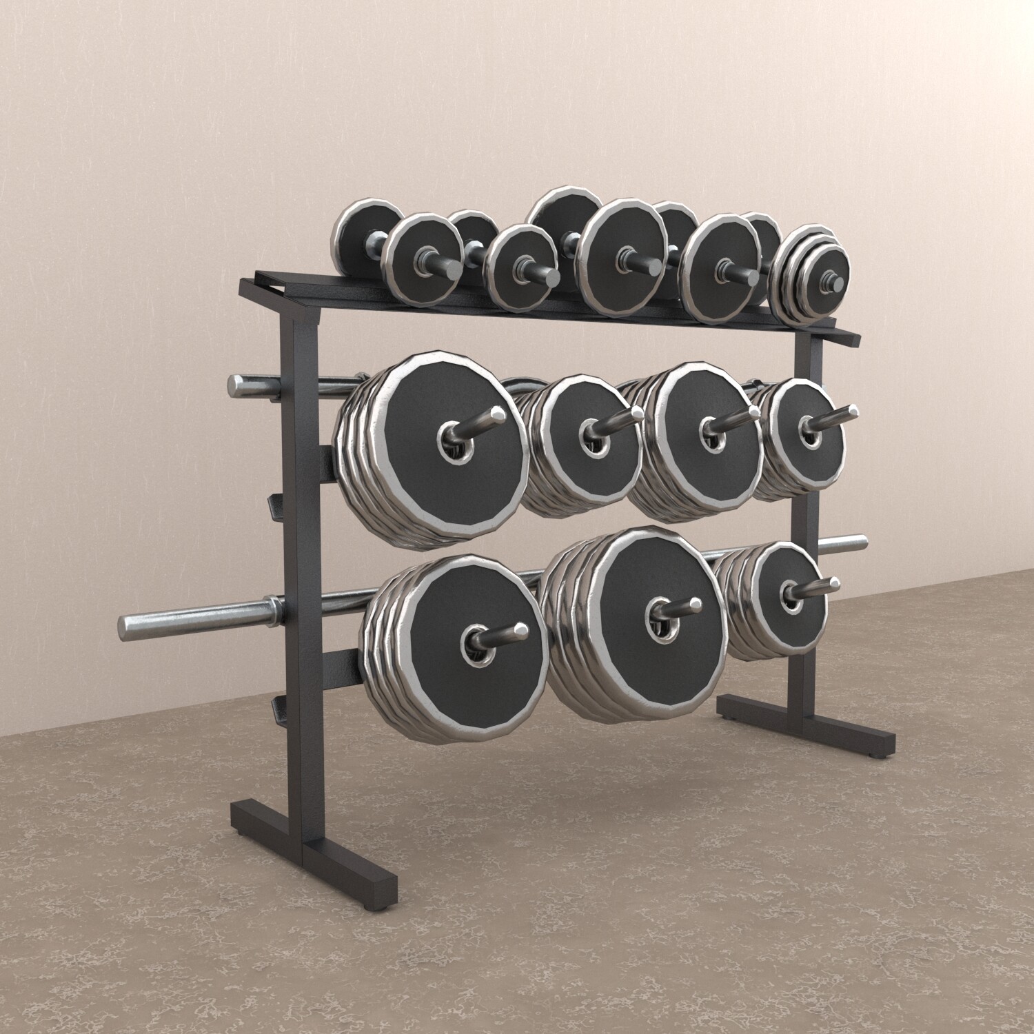 ArtStation - GYM Weight Plate Stand