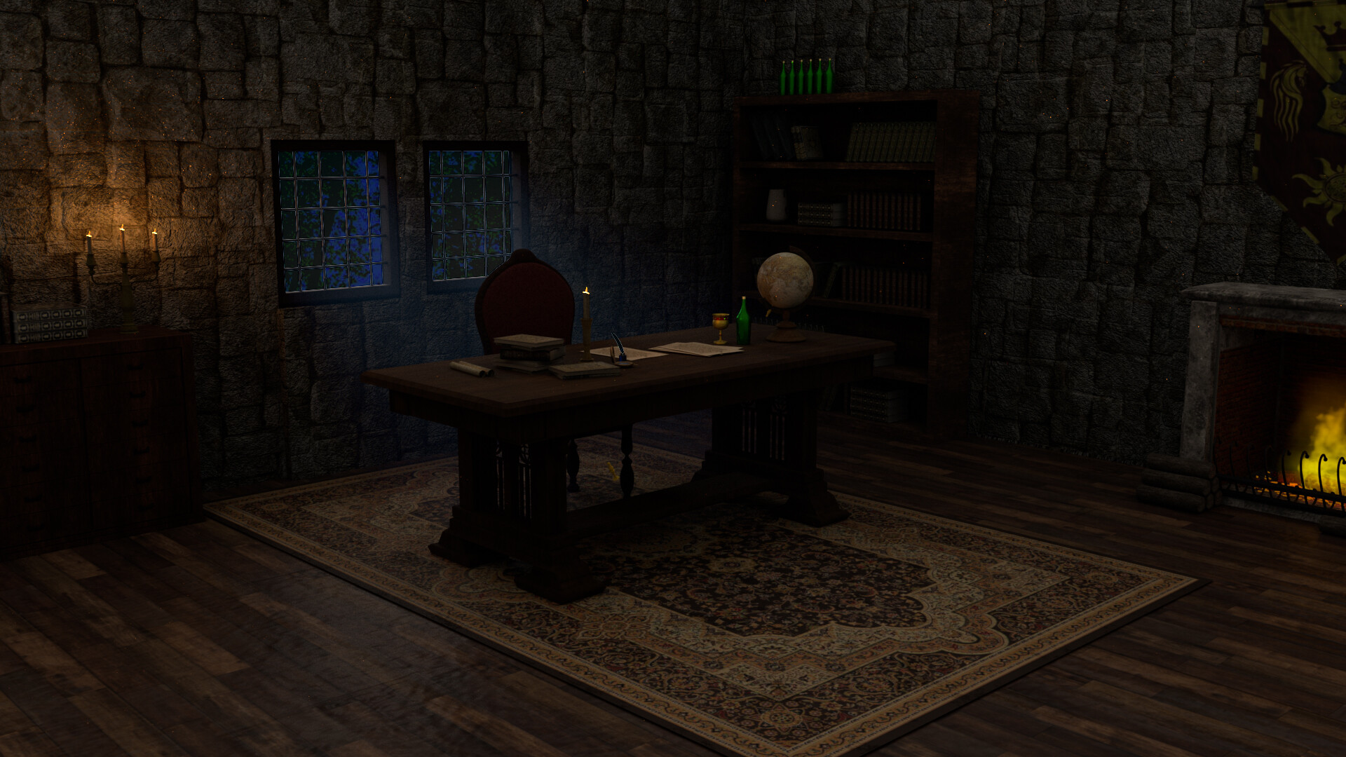 ArtStation - medieval room