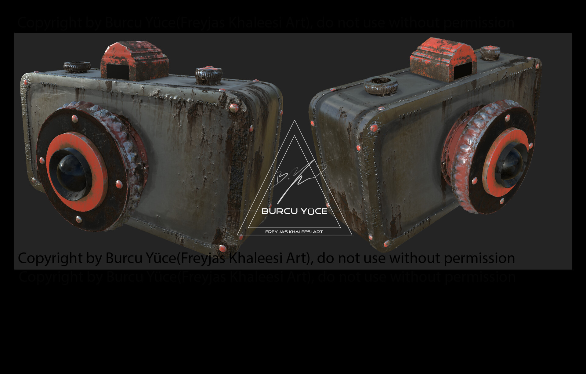 ArtStation - Old Apocalyptic rusty Camera