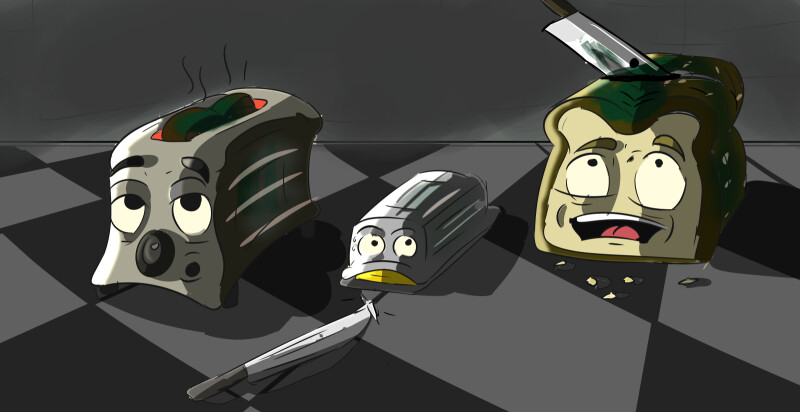 ArtStation - Making Toast - 2D Drawing