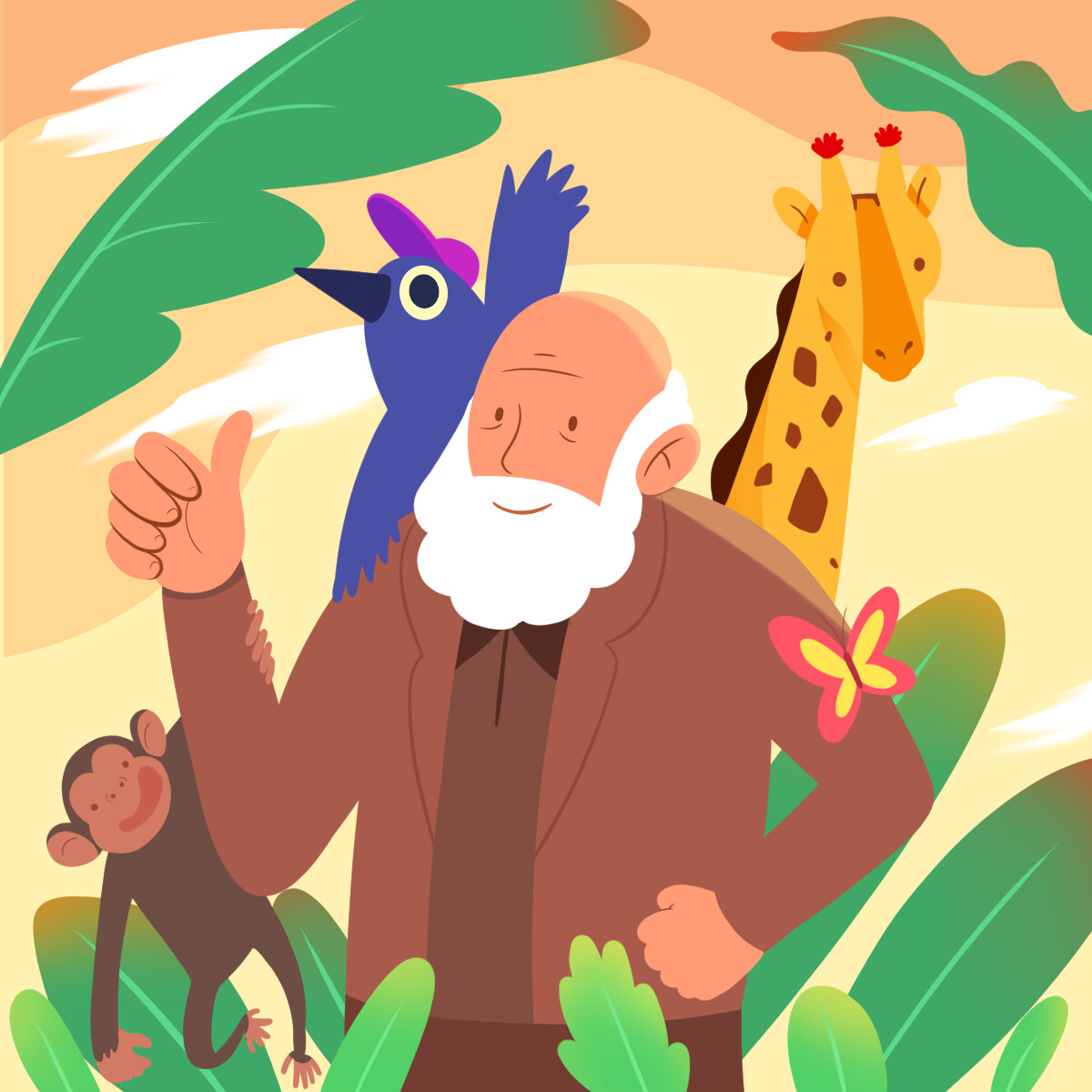 ArtStation - Charles Darwin Illustration