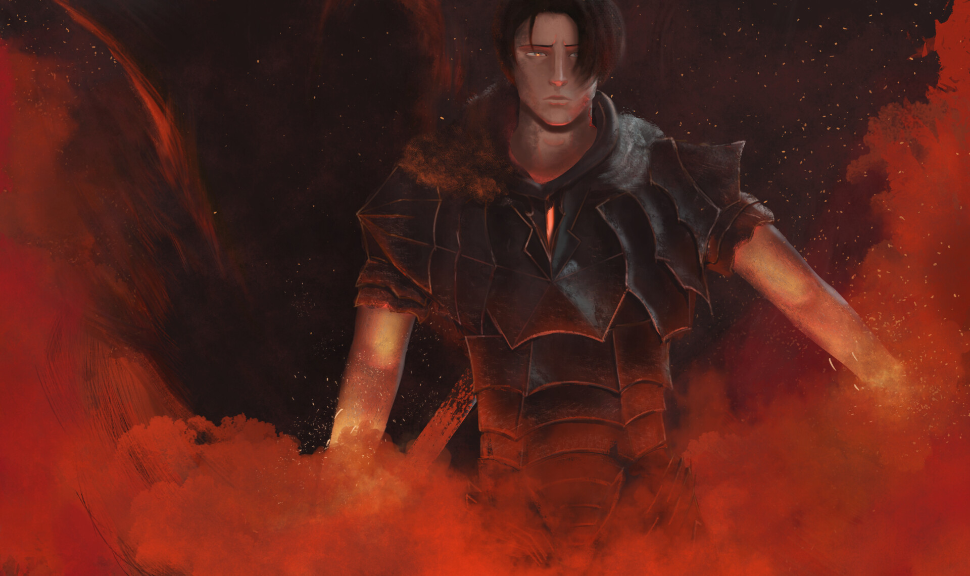 ArtStation - Levi/Guts crossover