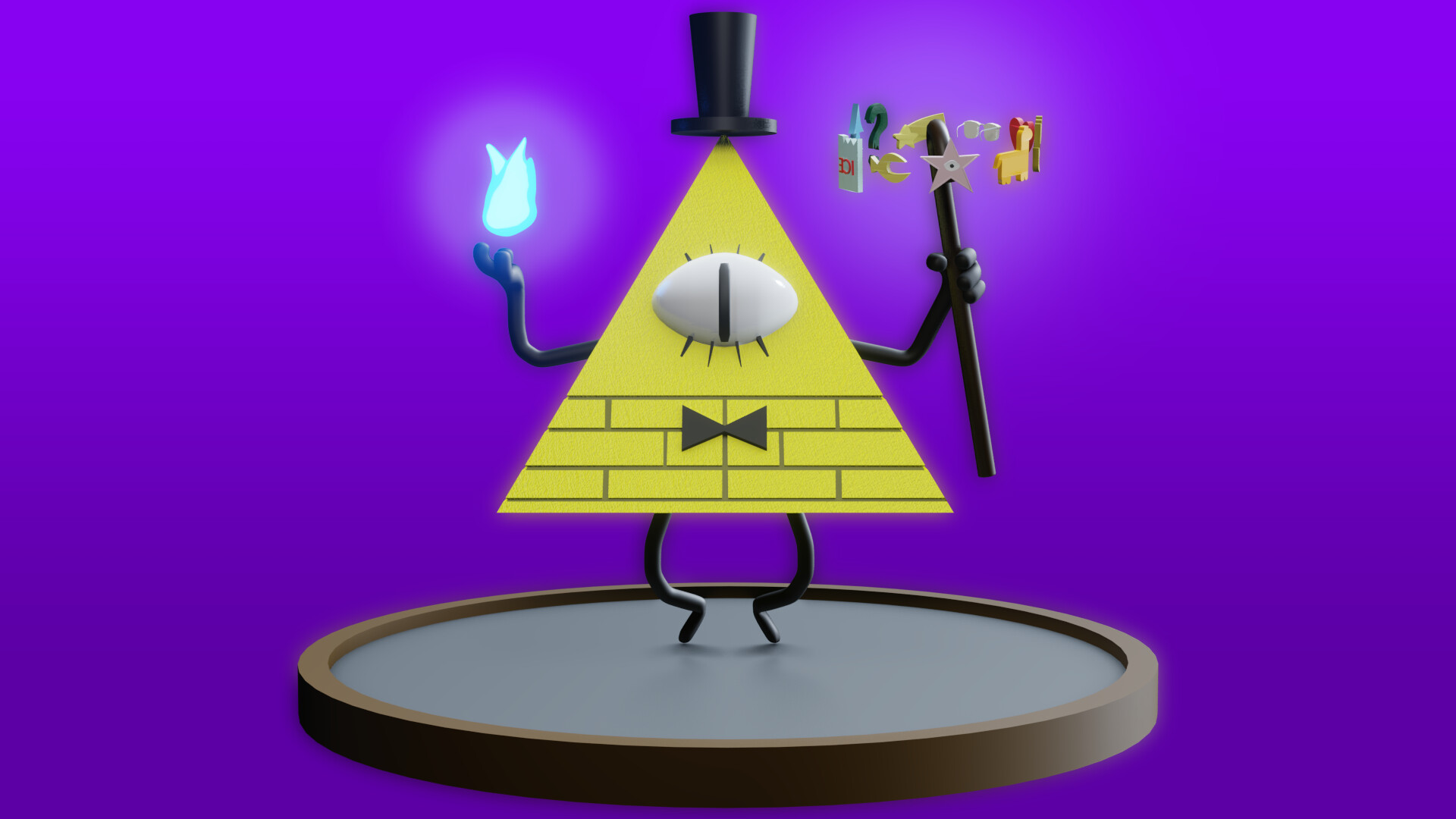 ArtStation - Bill Cipher [Gravity Fall - FantArt]
