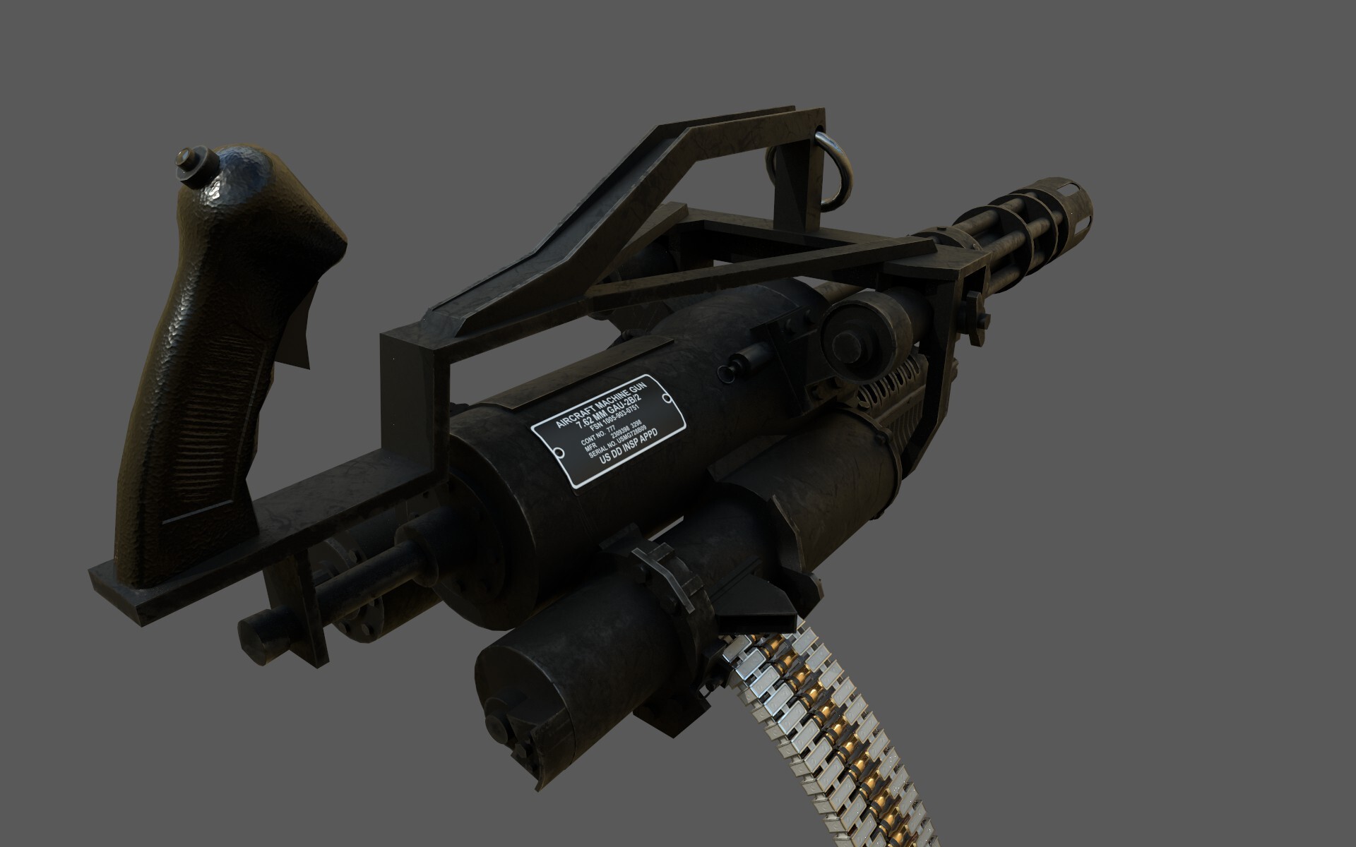 Denis Galayko - MINIGUN M134 with ammunition backpack