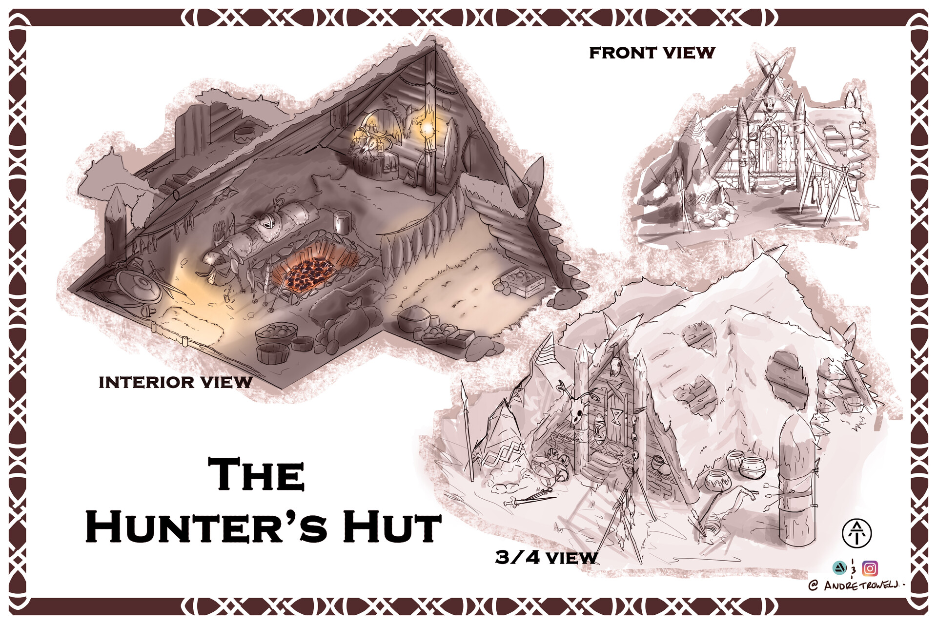 ArtStation - Hermit Hunter's Hut