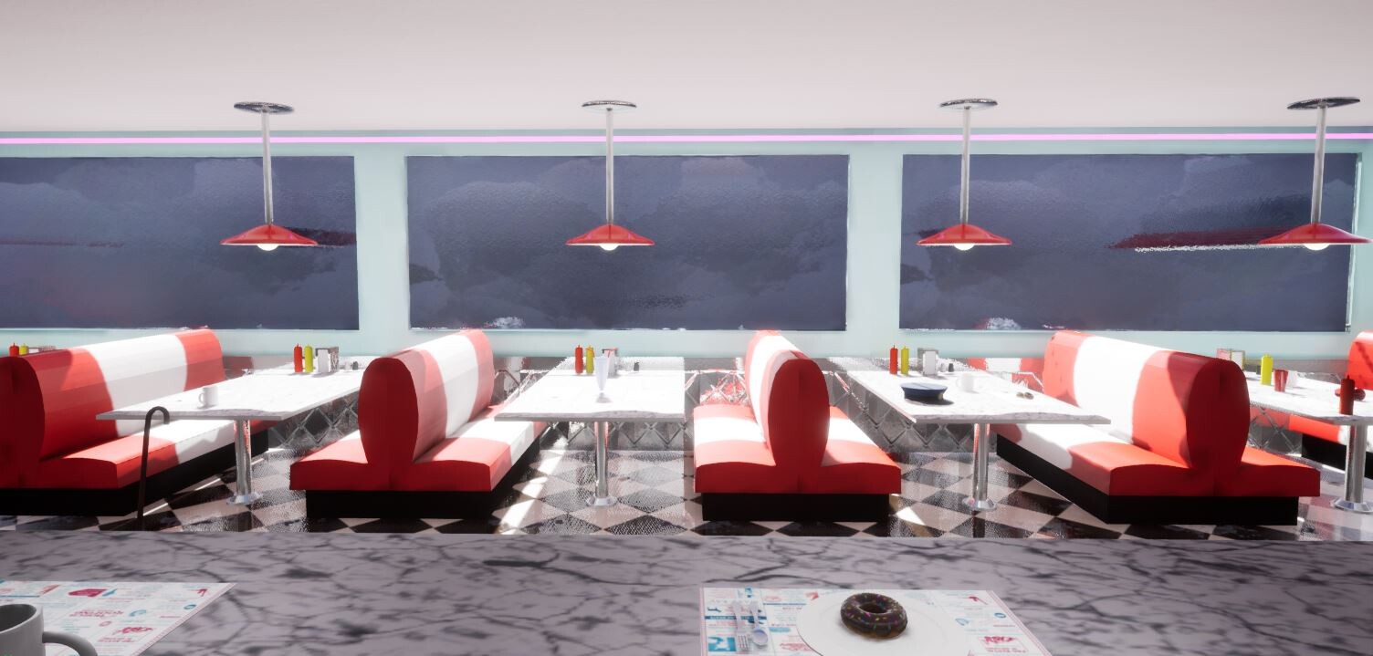 ArtStation - Diner Scene