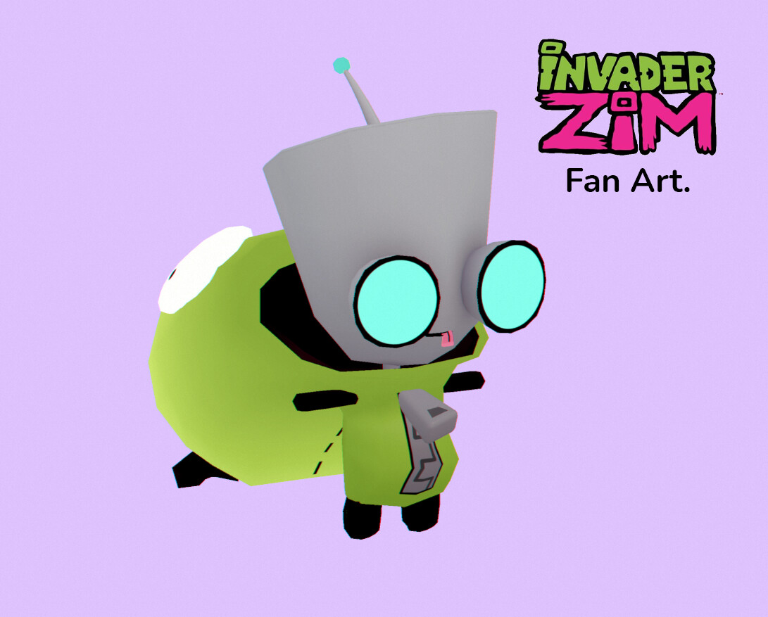 ArtStation - Gir - Zim Invader