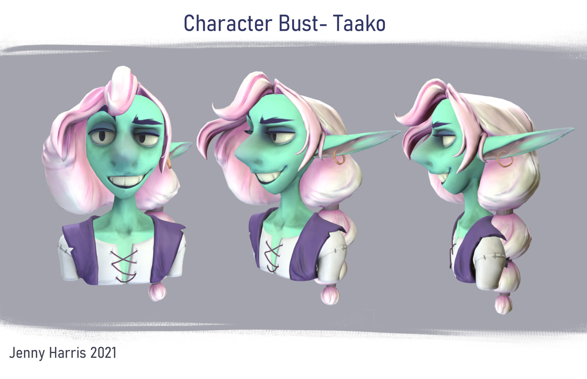ArtStation - Bust Model of Taako from TV