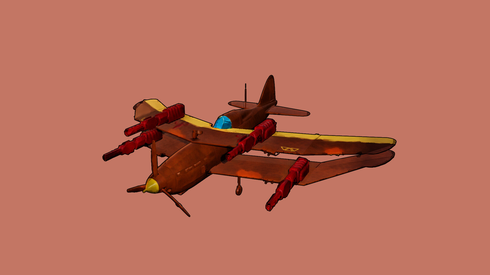 ArtStation - Scrap-cannon plane