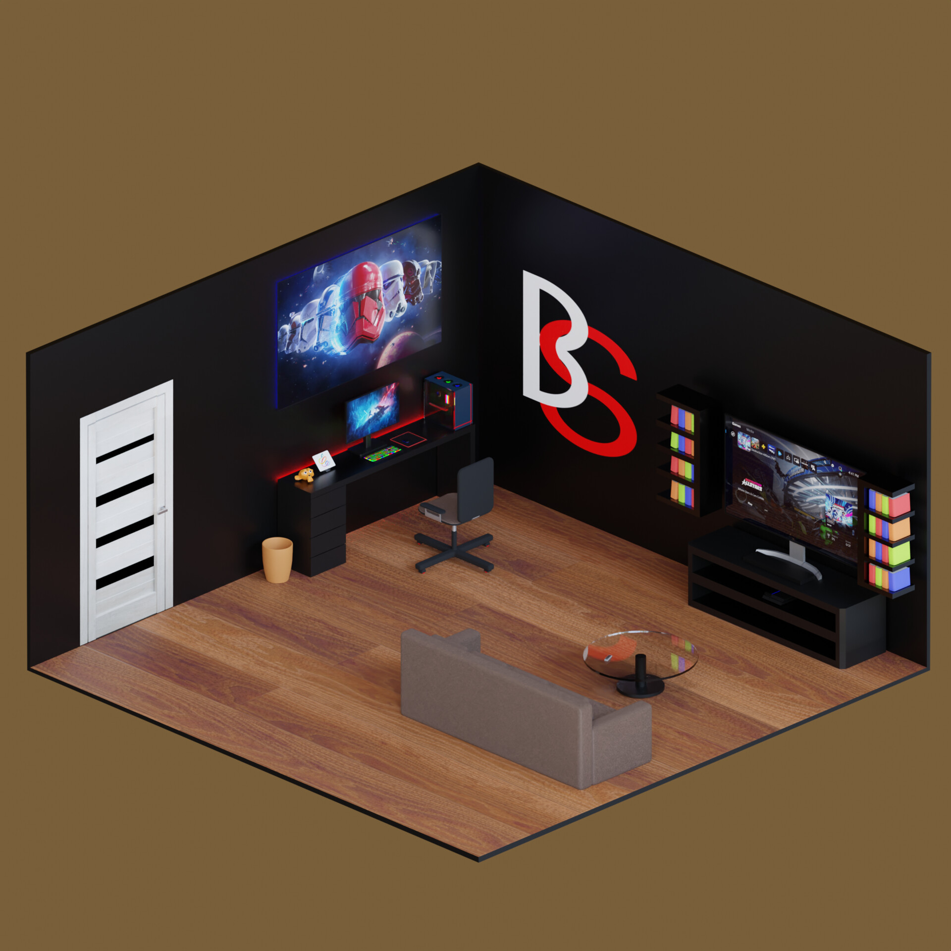 ArtStation - Isometric room