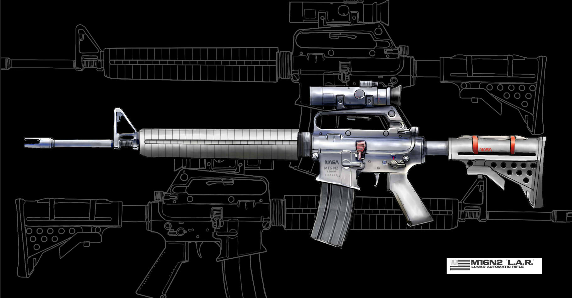 AST21 - M16N2 Lunar Rifle