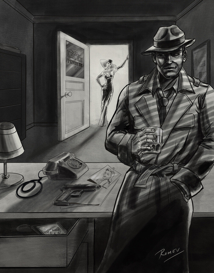 ArtStation - Noir Private Eye
