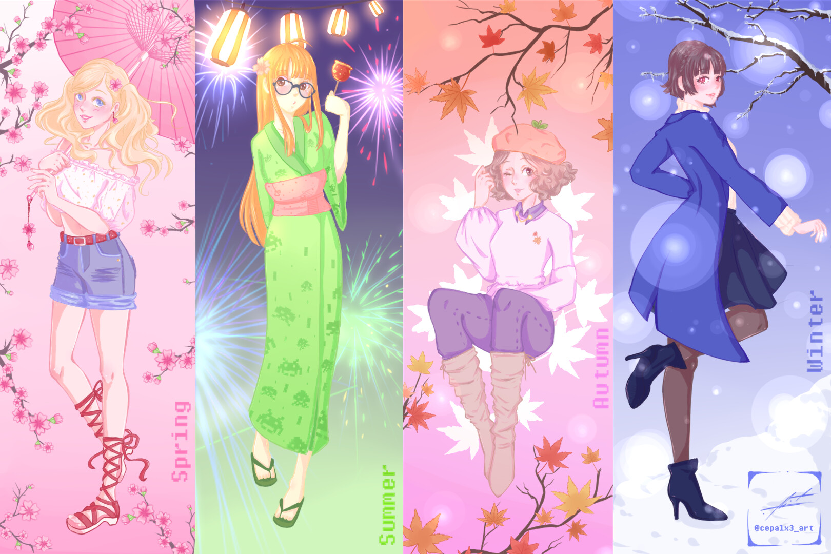 ArtStation - Persona 5 Seasons