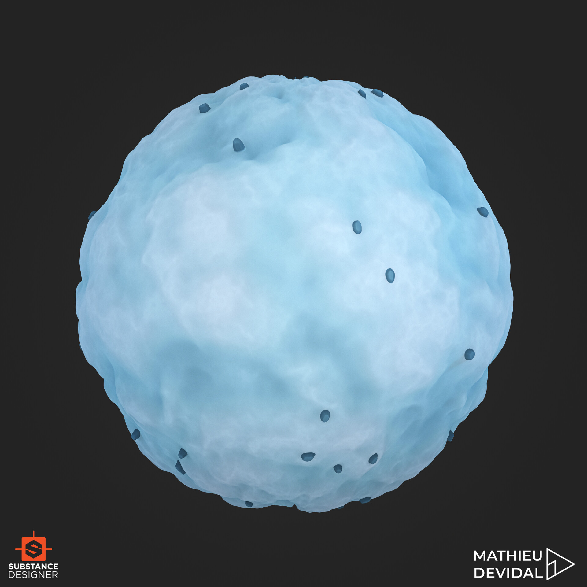 ArtStation - Stylized Snow Material - Substance Designer