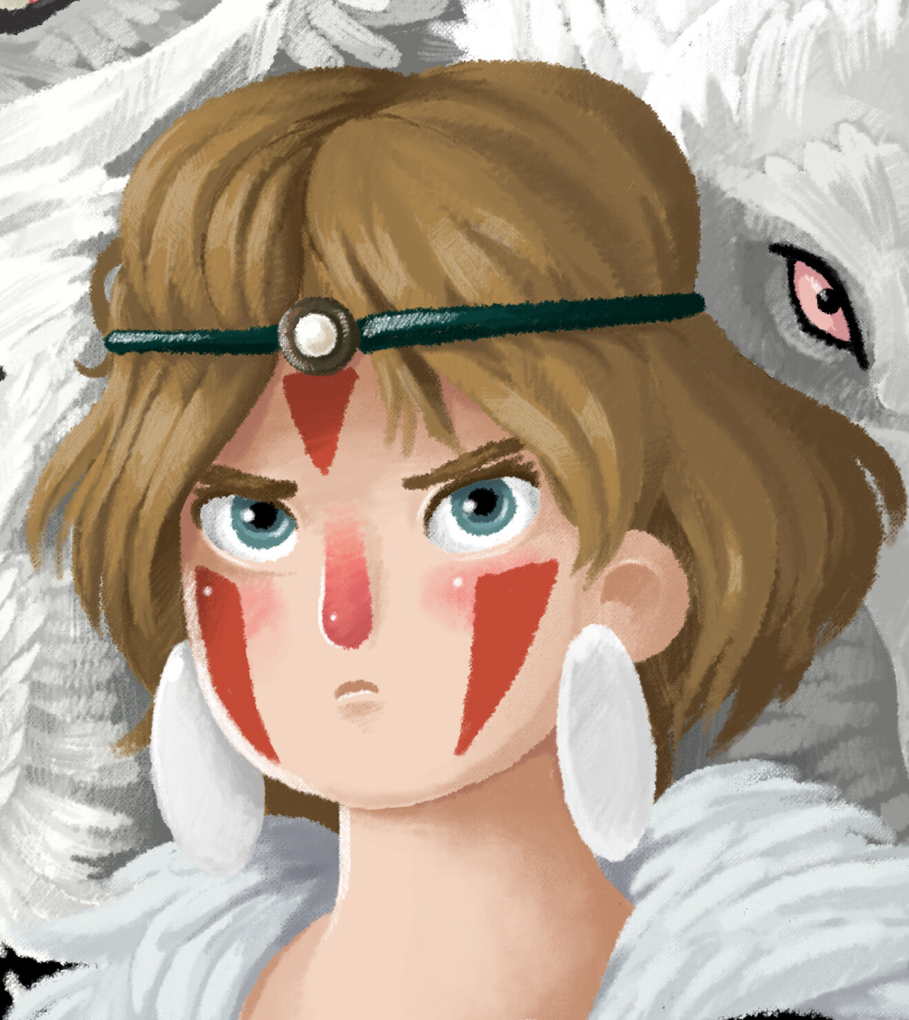 Gabriel Mesquita Princess Mononoke Fan Art