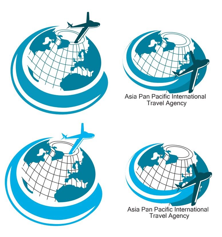 ArtStation - Client logo concept: Asia Pan Pacific Travel Agency