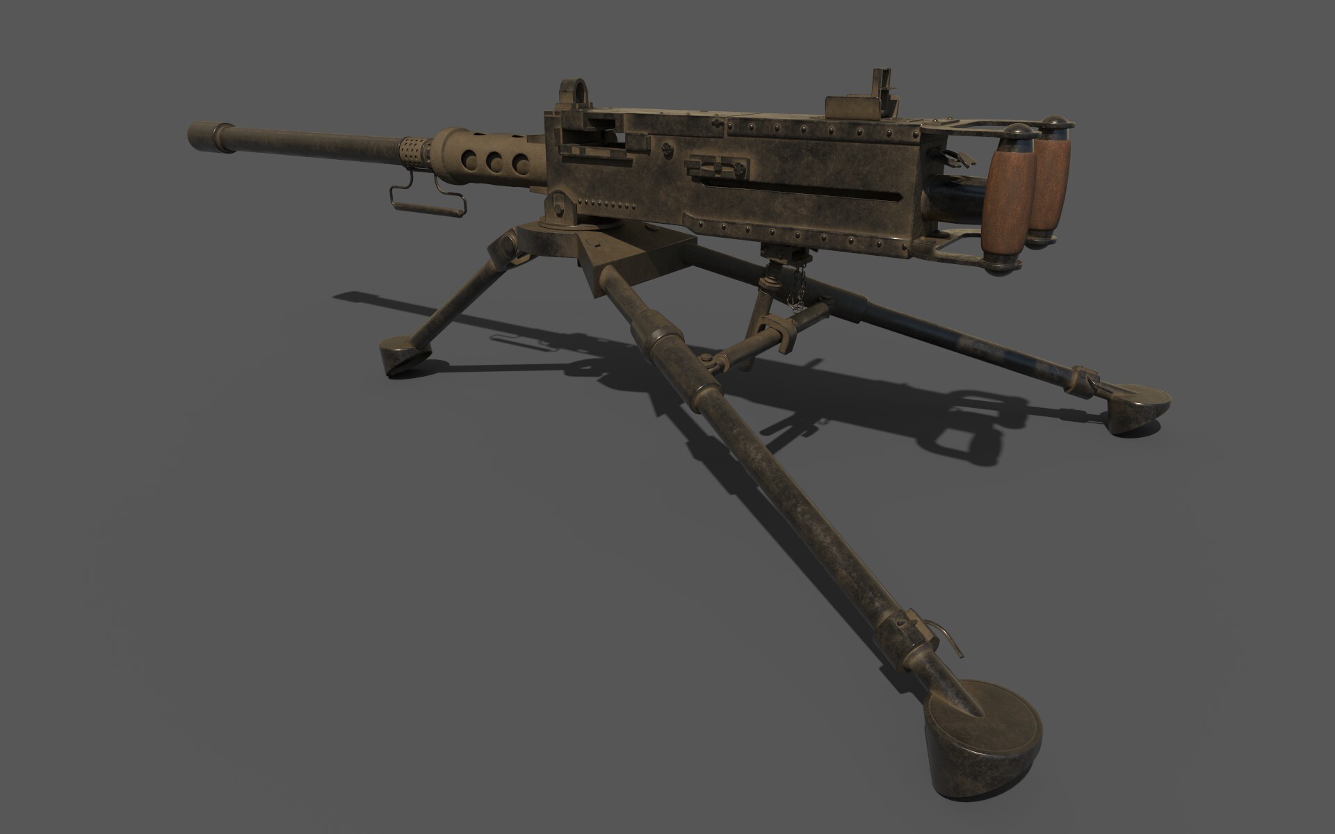 ArtStation - OLD/DIRTY_M2_MACHINE_GUN