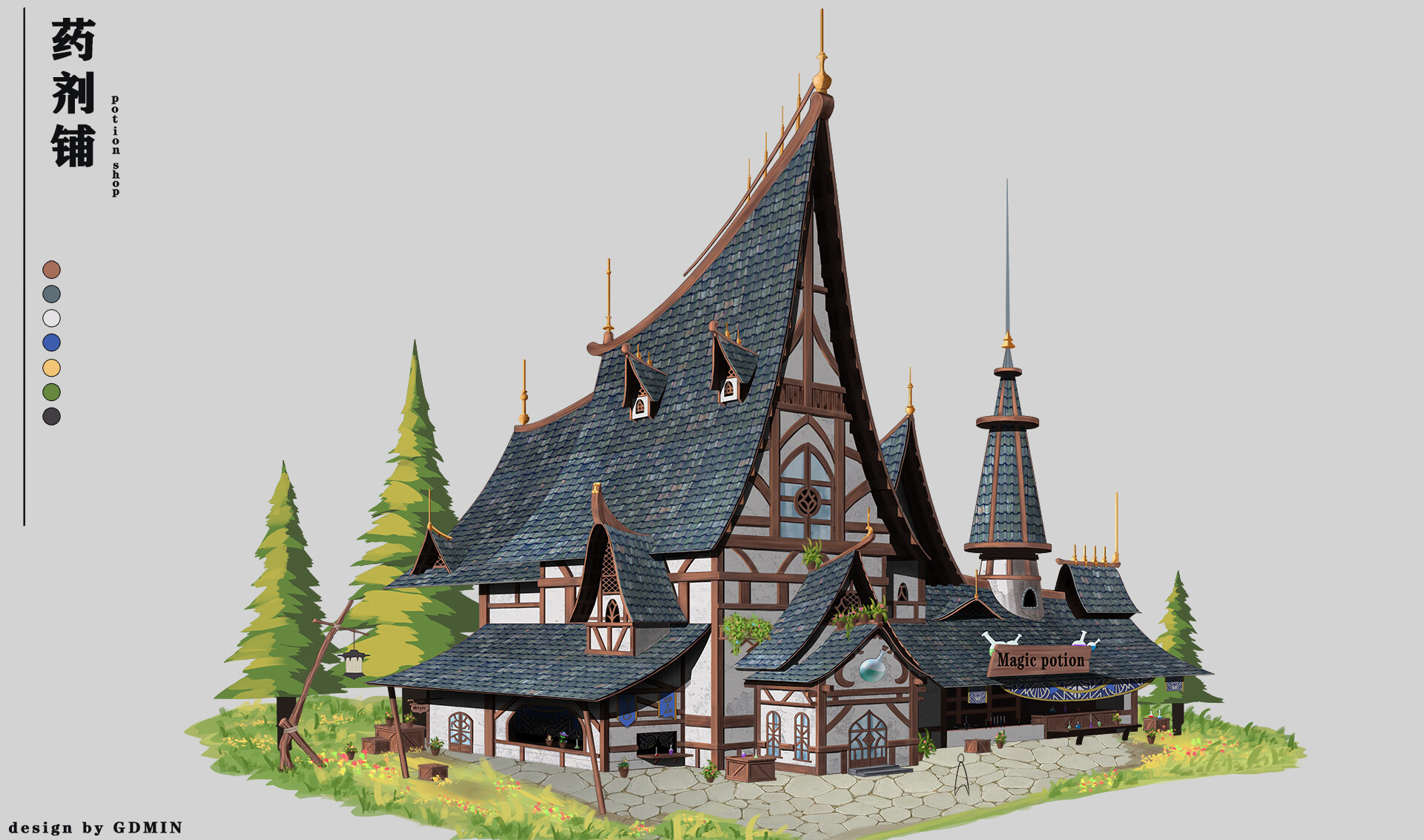 ArtStation - potion shop