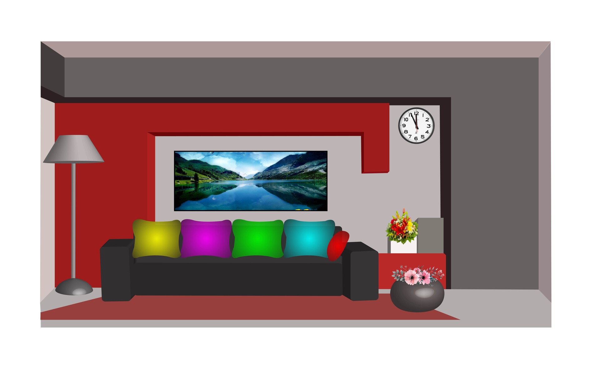 ArtStation - Interior Illustration Architectural 2D Concept Design