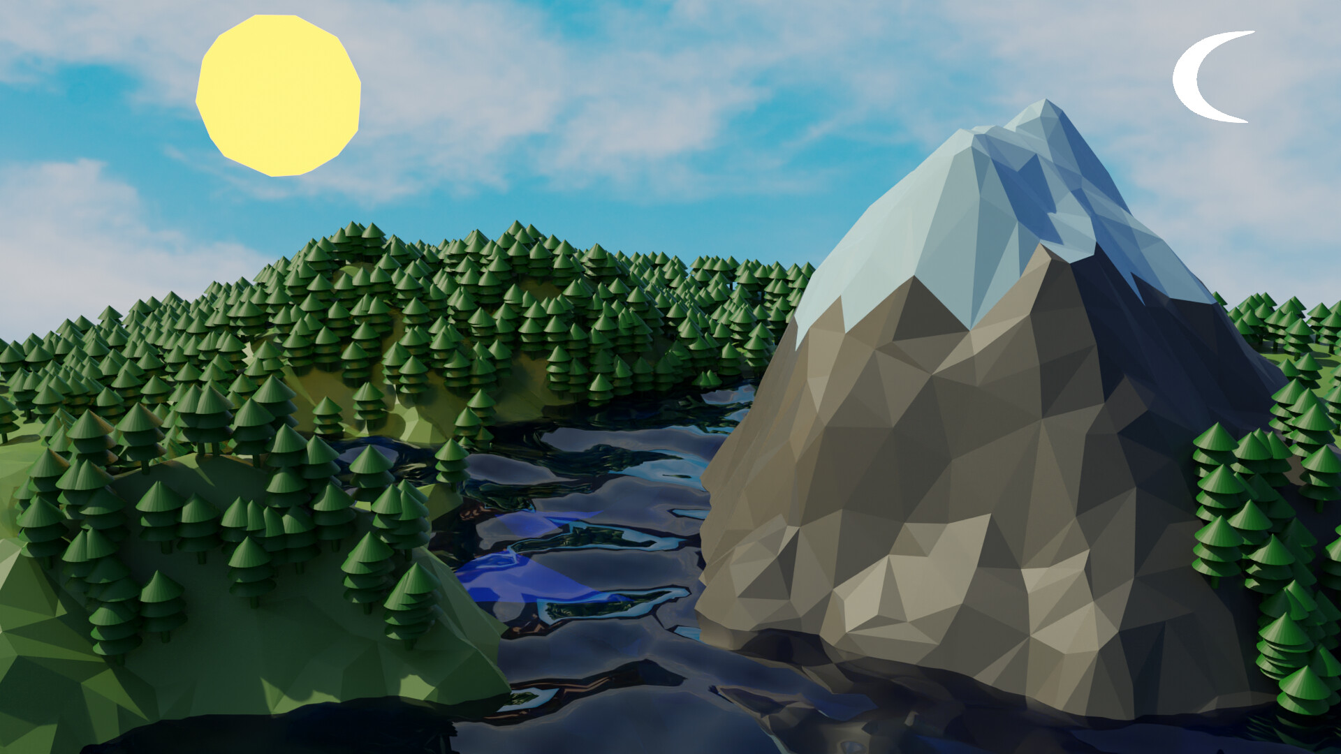 ArtStation - Low Poly Scenery