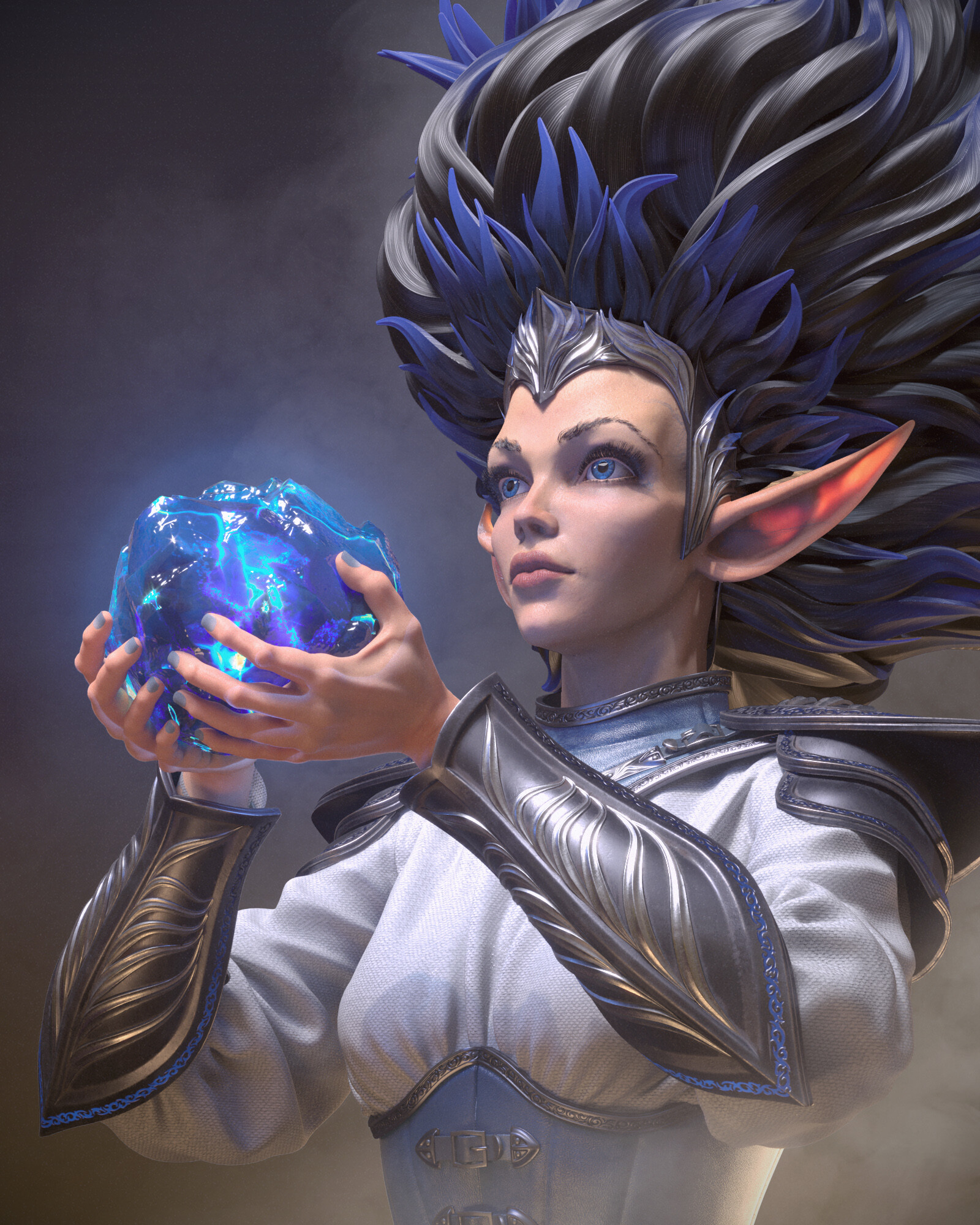 ArtStation - The winter elf.