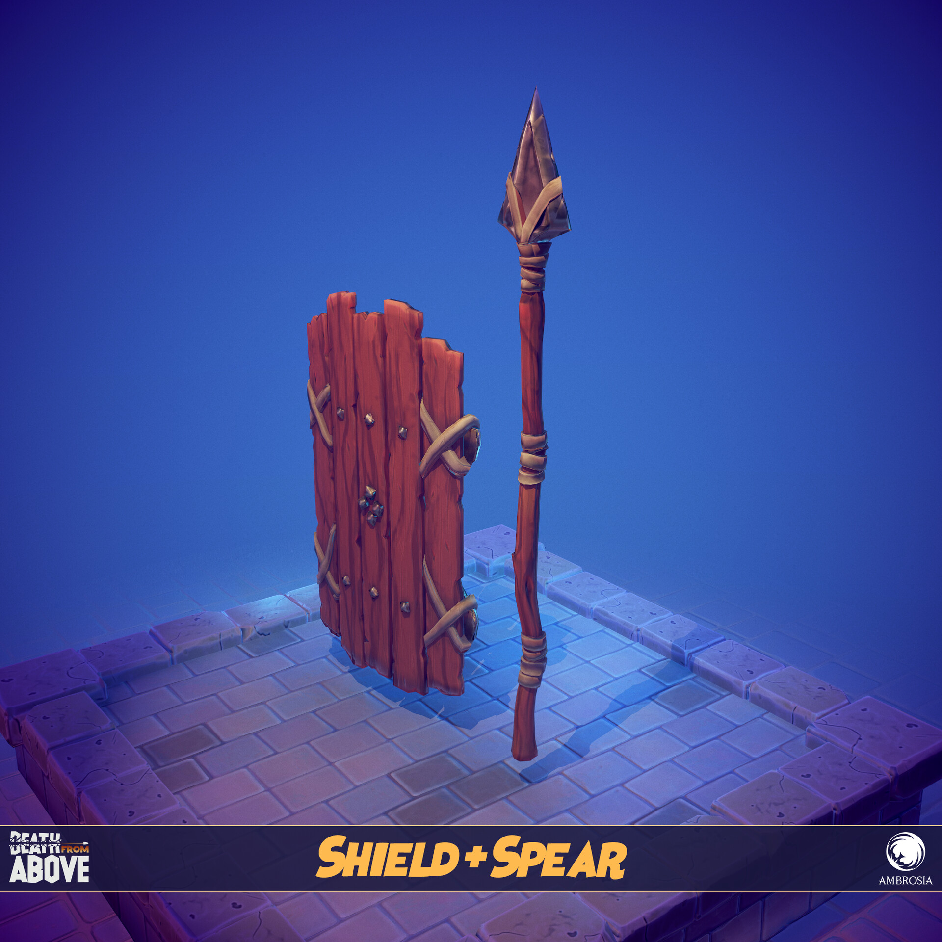 ArtStation - Death from Above - Shield + Spear