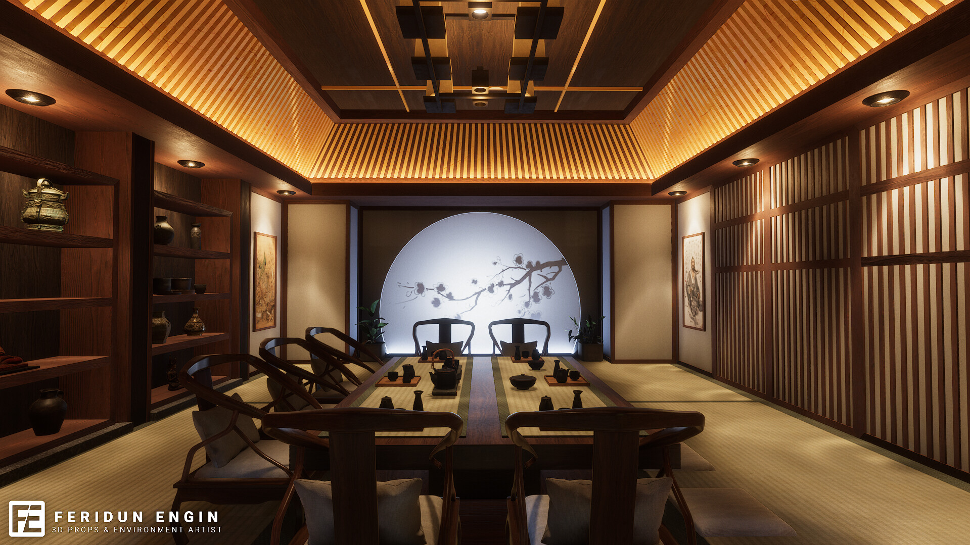 Feridun Engin - Chinese Tea Room (Unity HDRP]