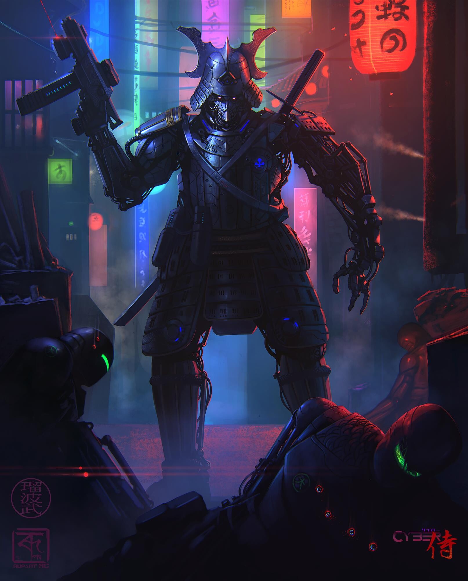 Cyber Samurai: Black Warrior by Rupam Raaj R : r/ImaginaryWarriors