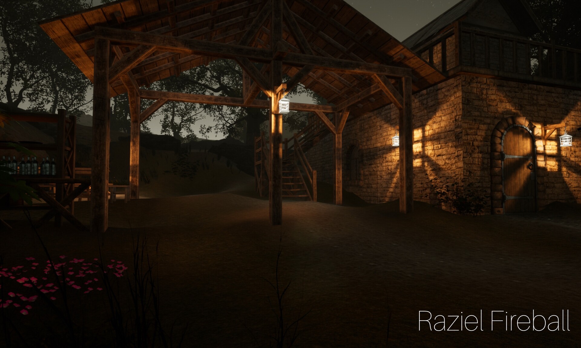 ArtStation - Guesthouse At Night