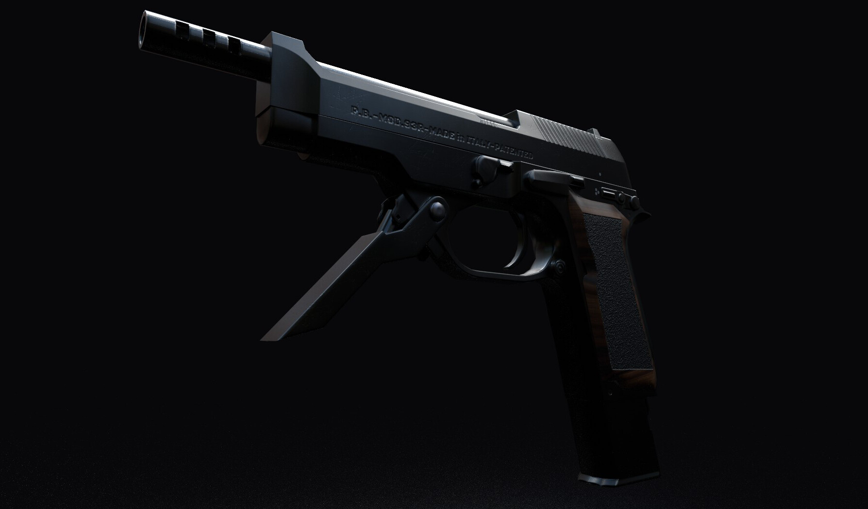ArtStation - Beretta 93R Artwork