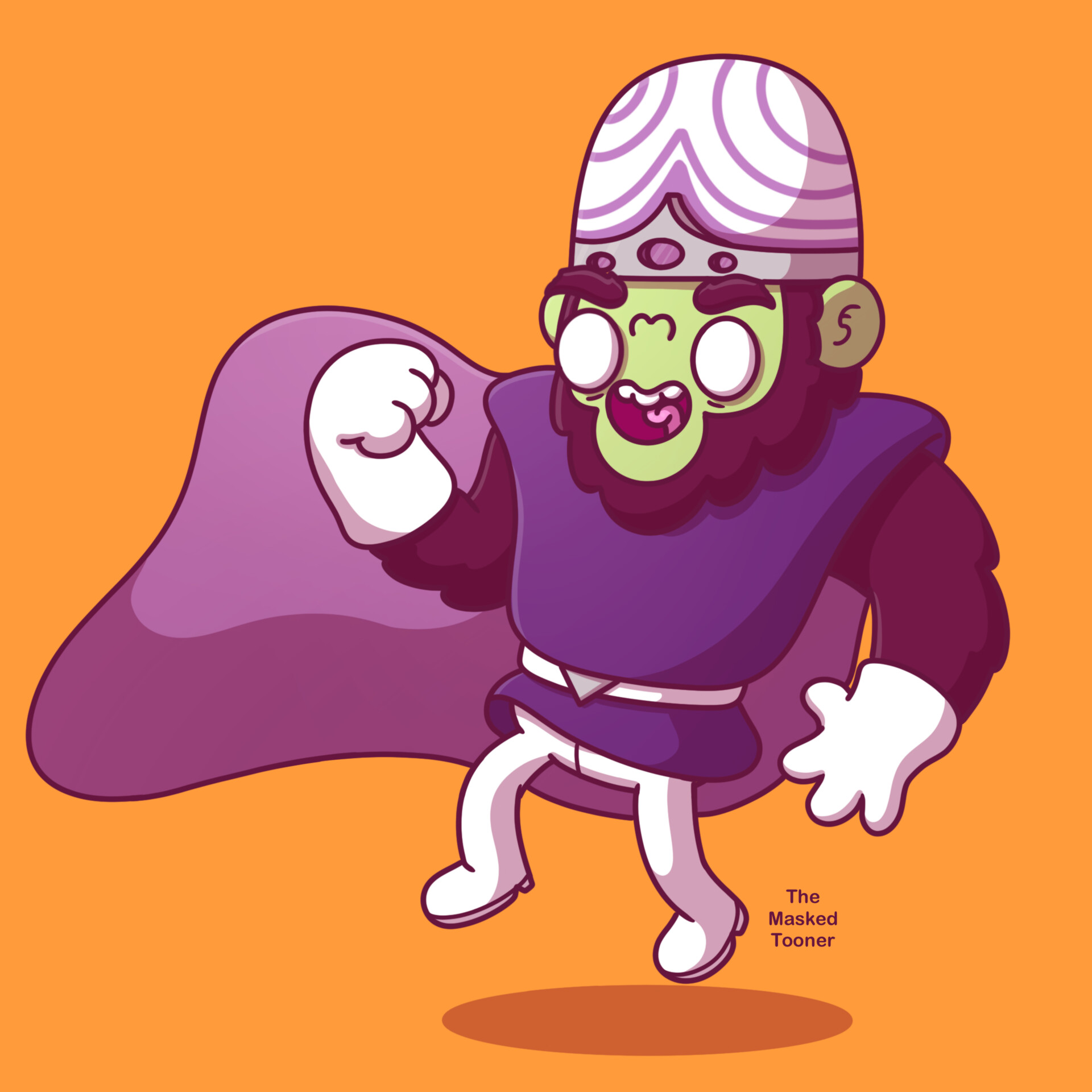 Masked Tooner - Famous Cartoon Characters In Funny Style