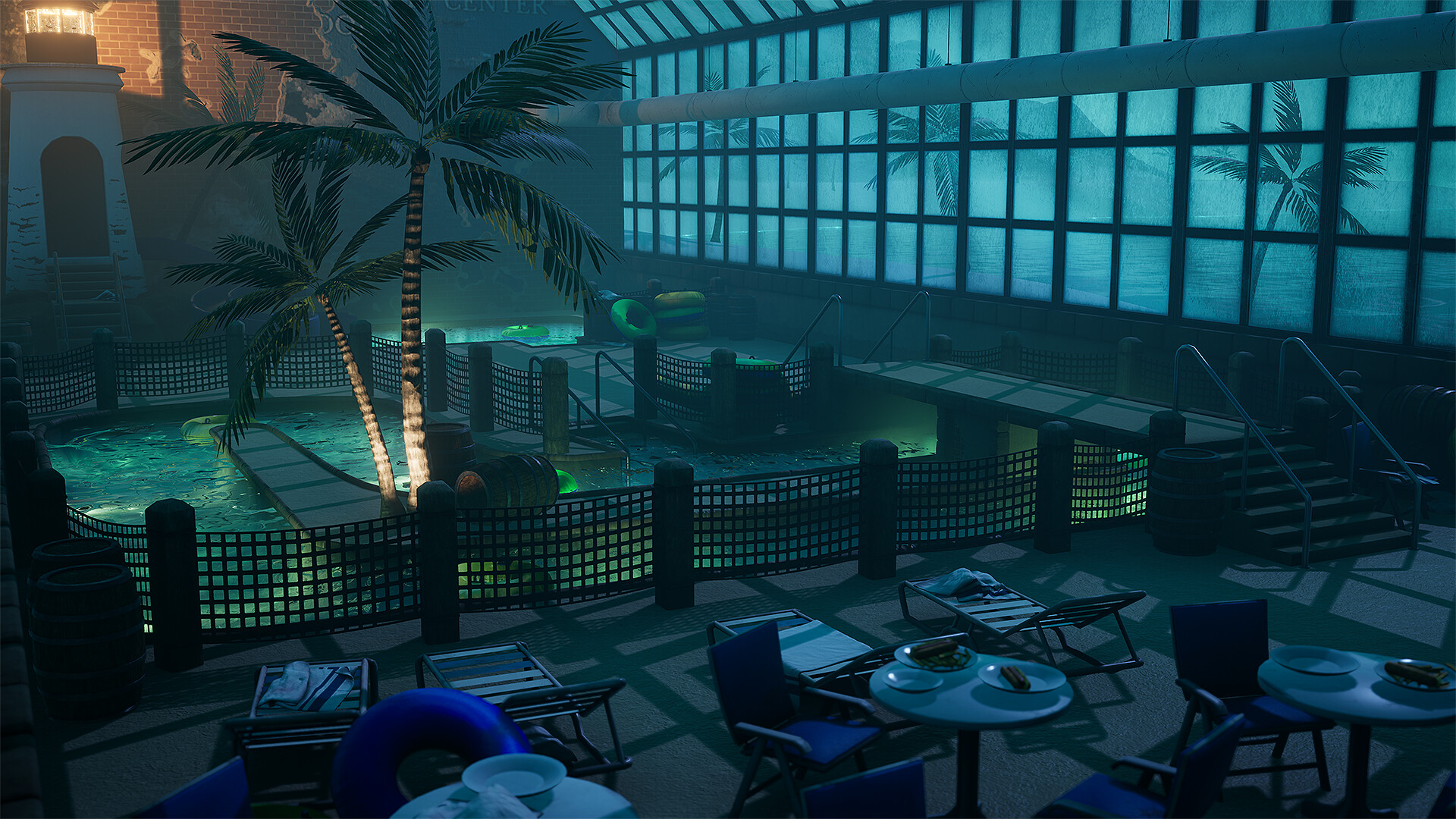 ArtStation - Nighttime Pool