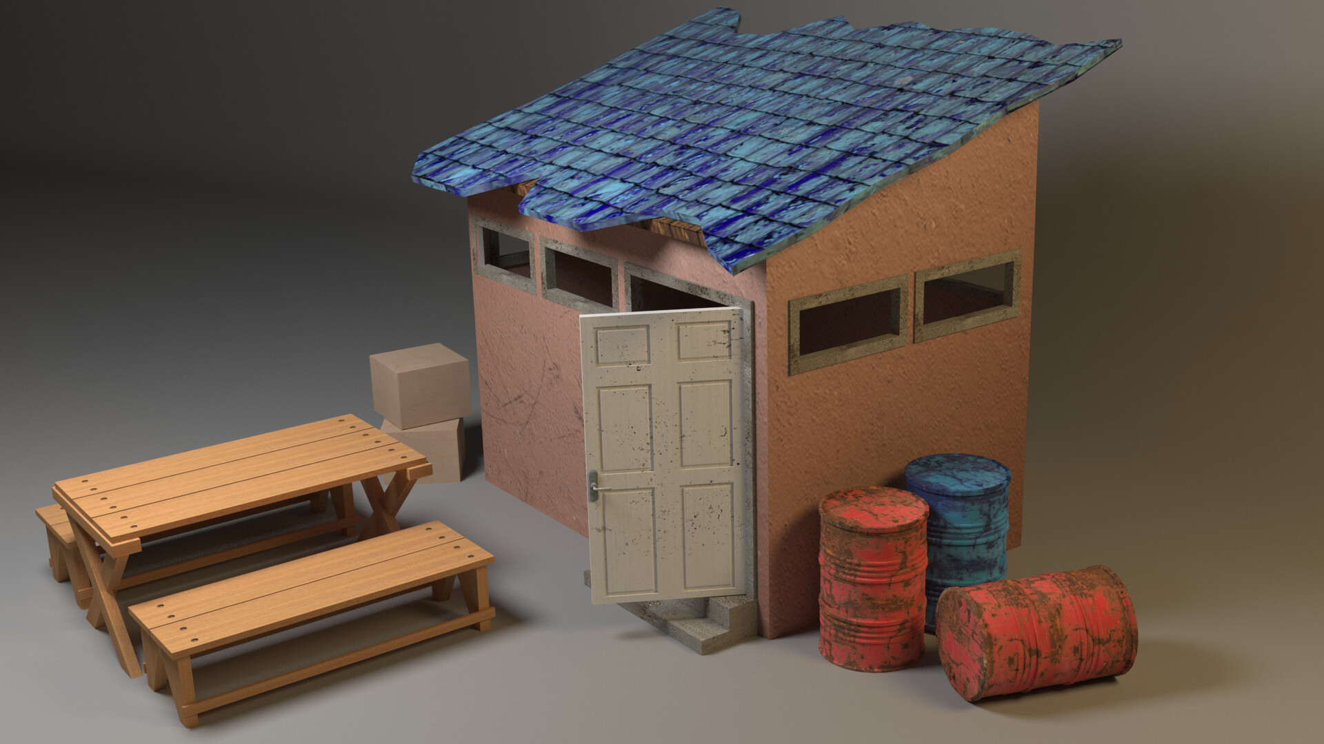 ArtStation - pubg house