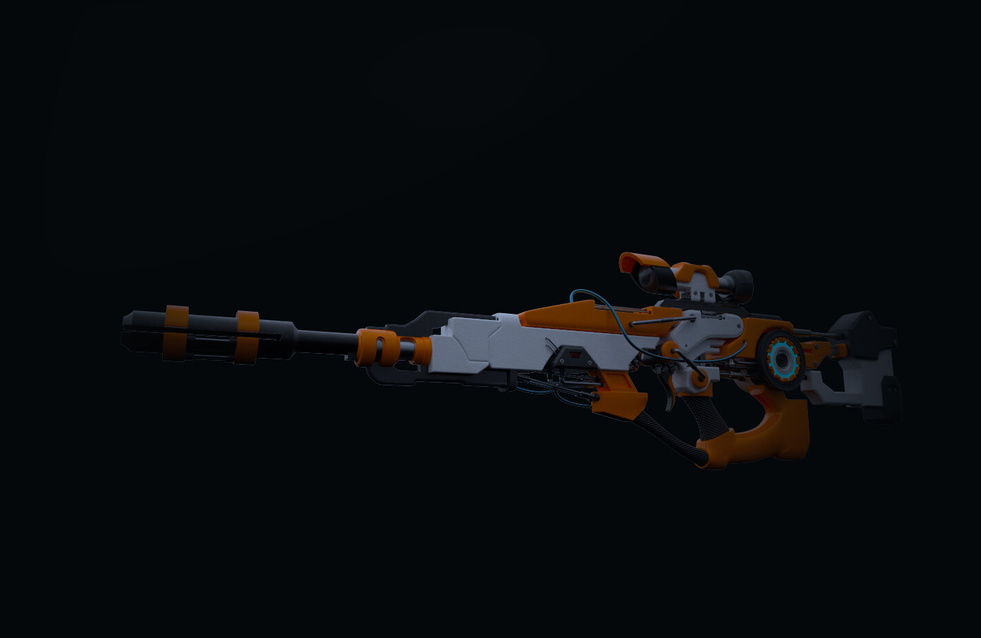 ArtStation - Futuristic Rifle